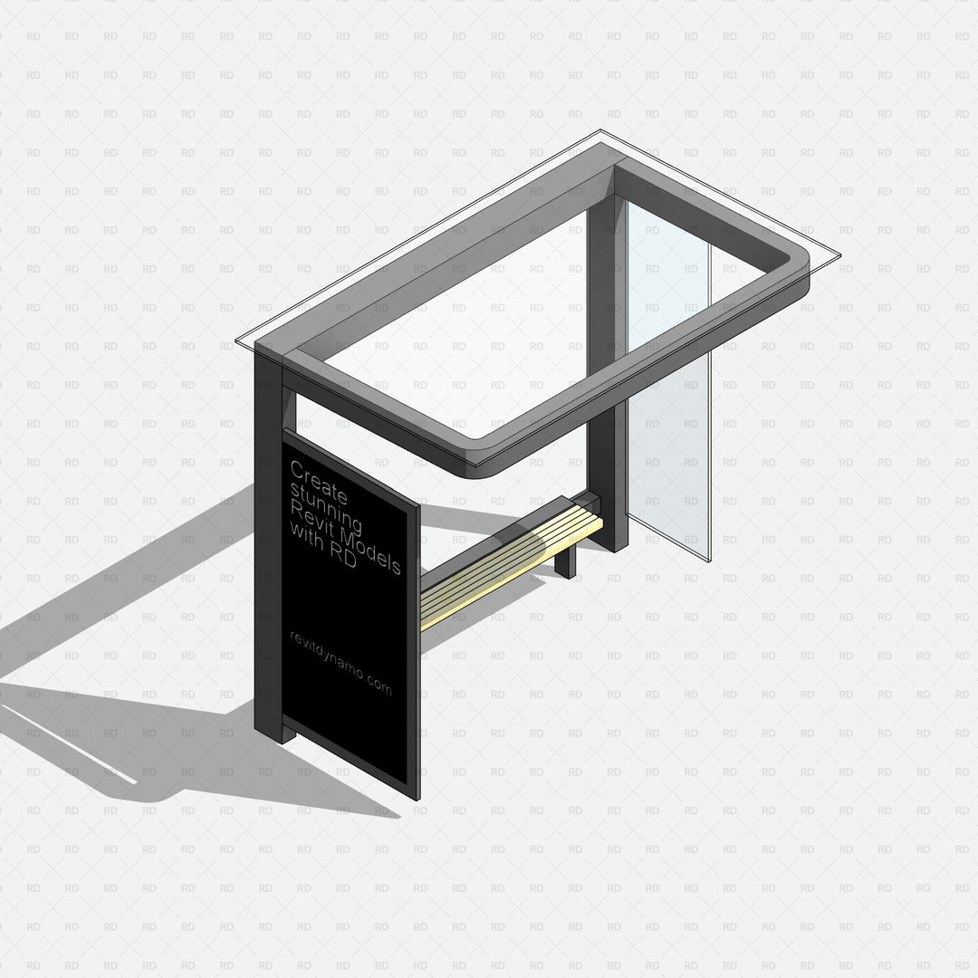Revit Parametric Bus Stop Family | Download Now | Revit Dynamo