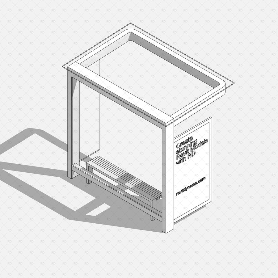 Revit Parametric Bus Stop Family | Download Now | Revit Dynamo