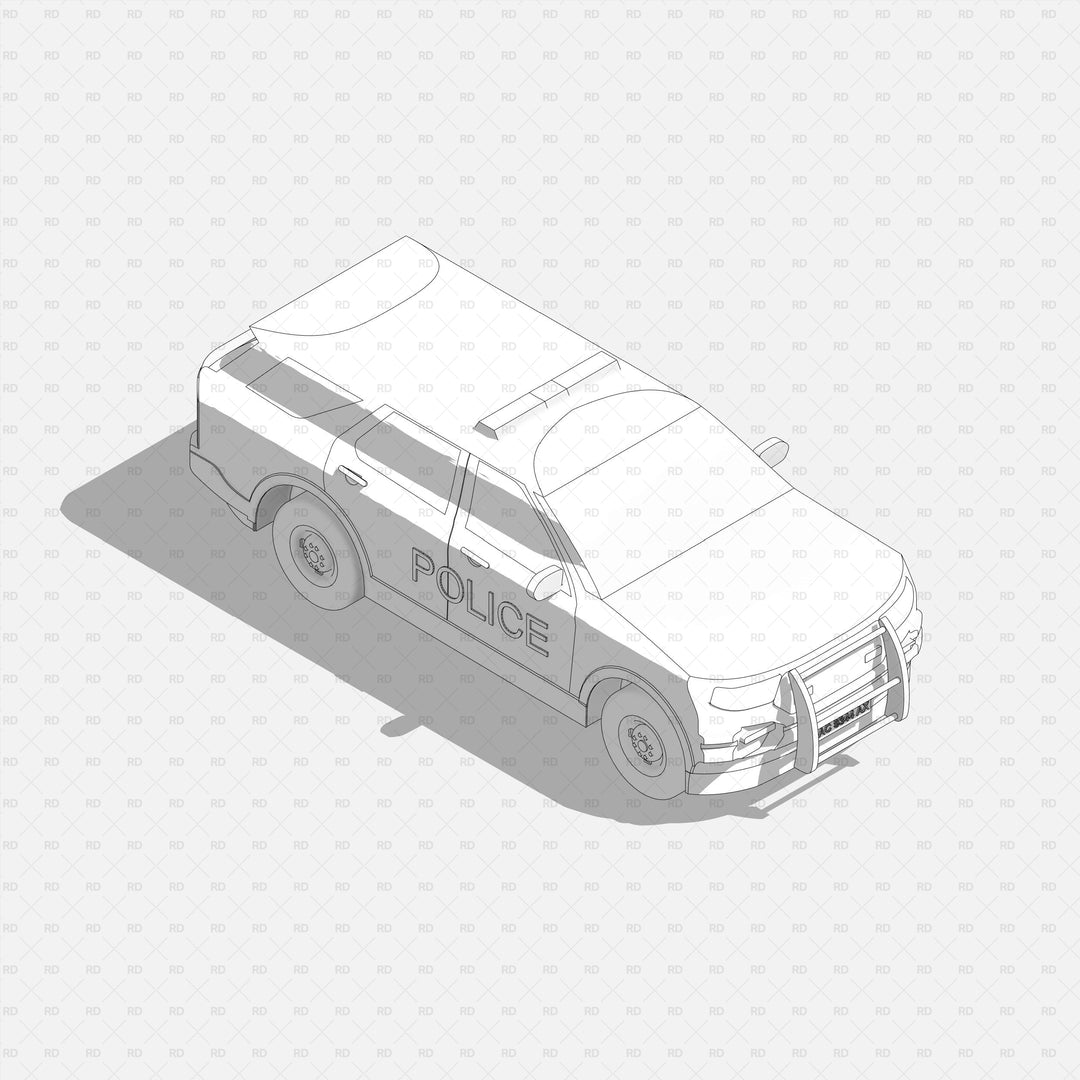 Revit 3D Police Car Family | Download Vehicle Revit Families | Revit Dynamo