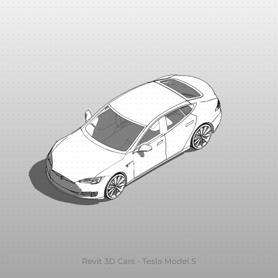 Revit 3D Car Family: Tesla Model S | Free Download | Revit Dynamo