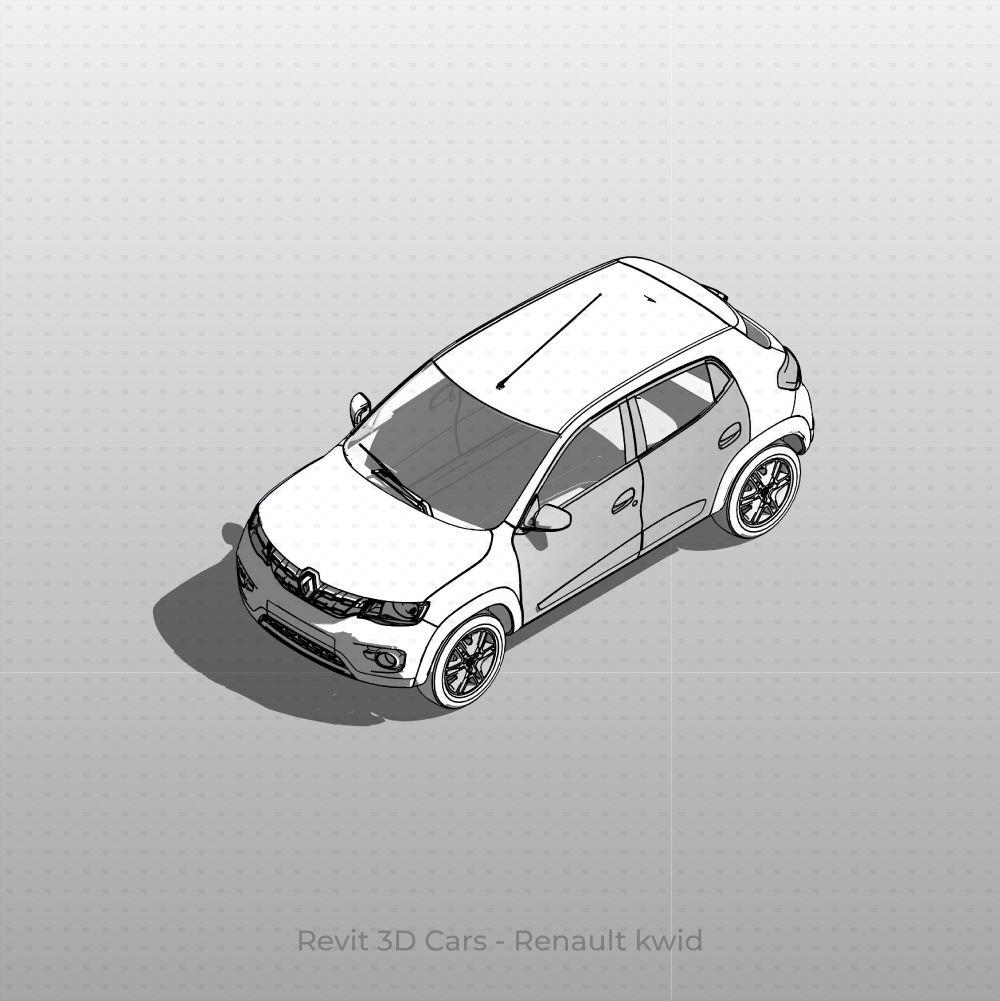 Revit 3D Vehicle: Renault kwid Car | Download Car Family | Revit Dynamo