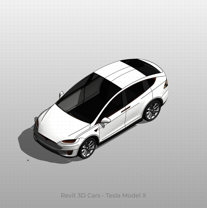 Revit 3D Car Family: Tesla Model X | Free Download | Revit Dynamo