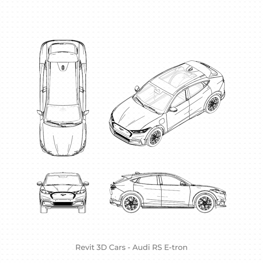 Revit 3D Vehicle: Audi RS E-tron Car | Download Family | Revit Dynamo