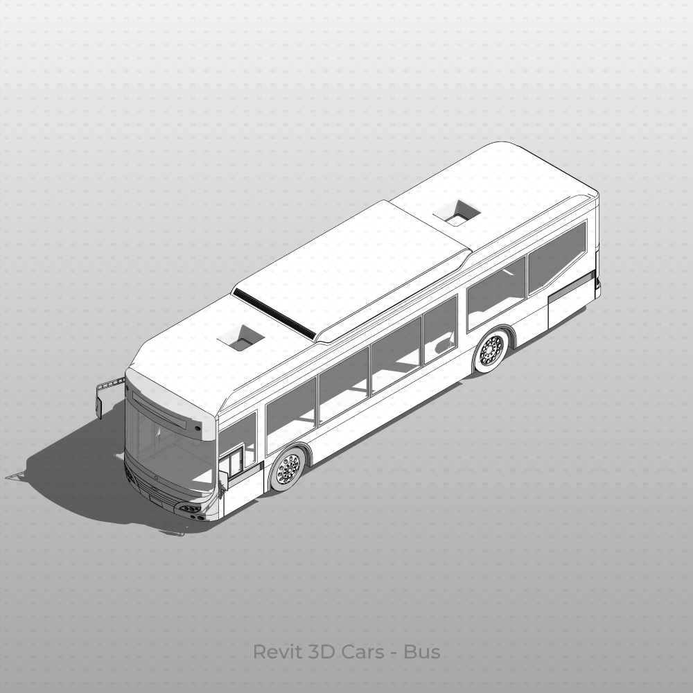 Revit 3D Vehicle: Bus | Download Car Family | Revit Dynamo