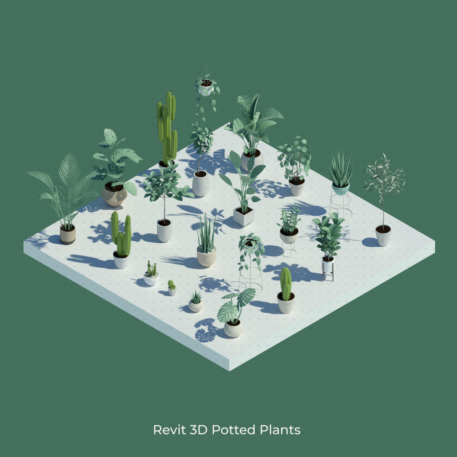 Familles de plantes Revit - Bibliothèque de plantes et d'arbres 3D | RD ...