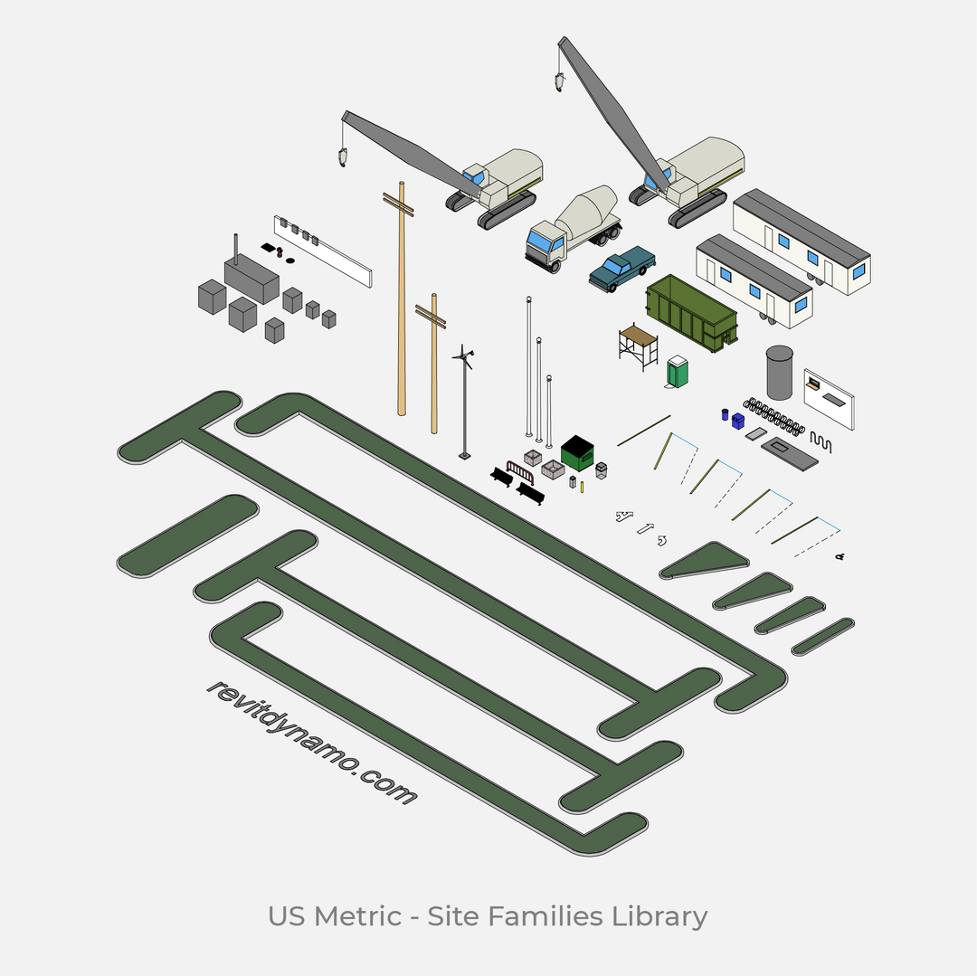 Revit 3D Site Families Library (Metric) | Free Download | Revit Dynamo