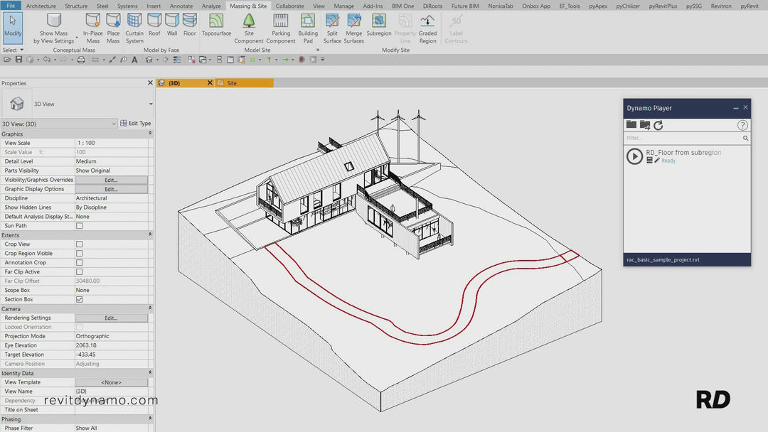 Dynamo Script: Floor Follows Topography Sub region | Free Download ...